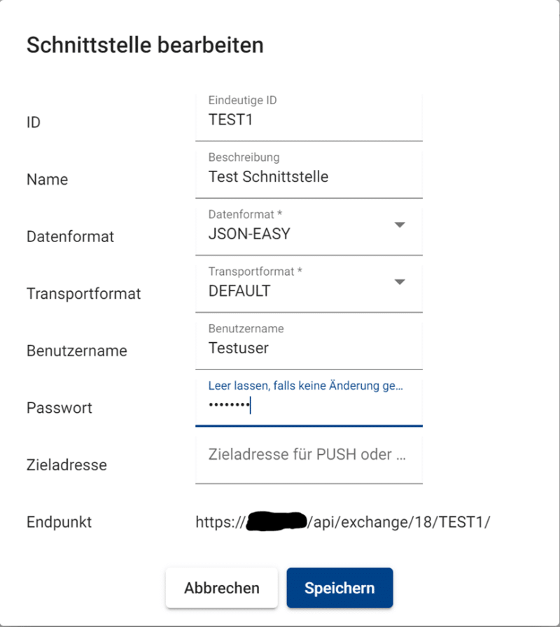 Einrichtung der Schnittstelle - DigitalCheckIn
